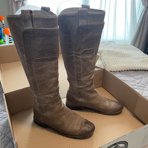 Frye | Shoes | Frey Tall Leather Boots Paige | Poshmark